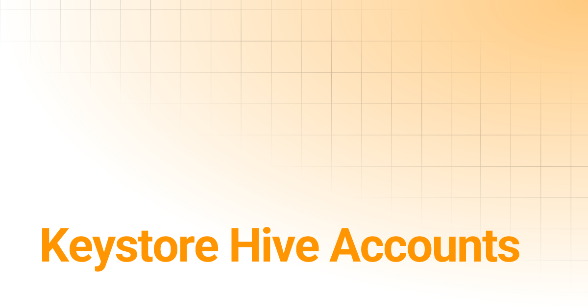 Keystore Hive Accounts | INLEO